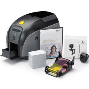 Complete ID Card Maker System, includes Color Ribbon. cards, Software